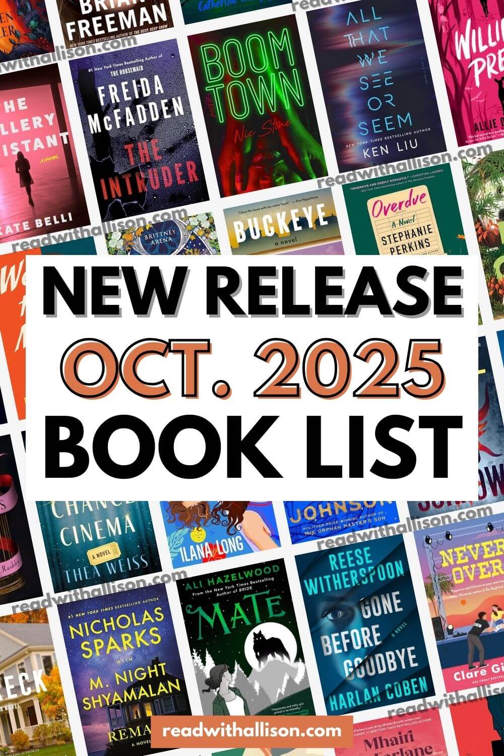 October 2025 New Book Releases - Read With Allison