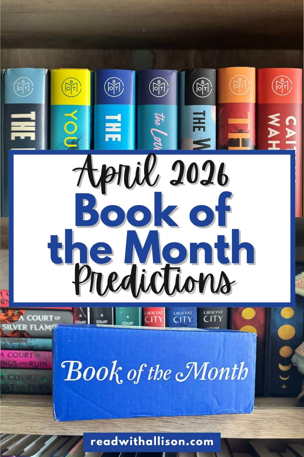 Book of the Month April 2026 Predictions - Read With Allison
